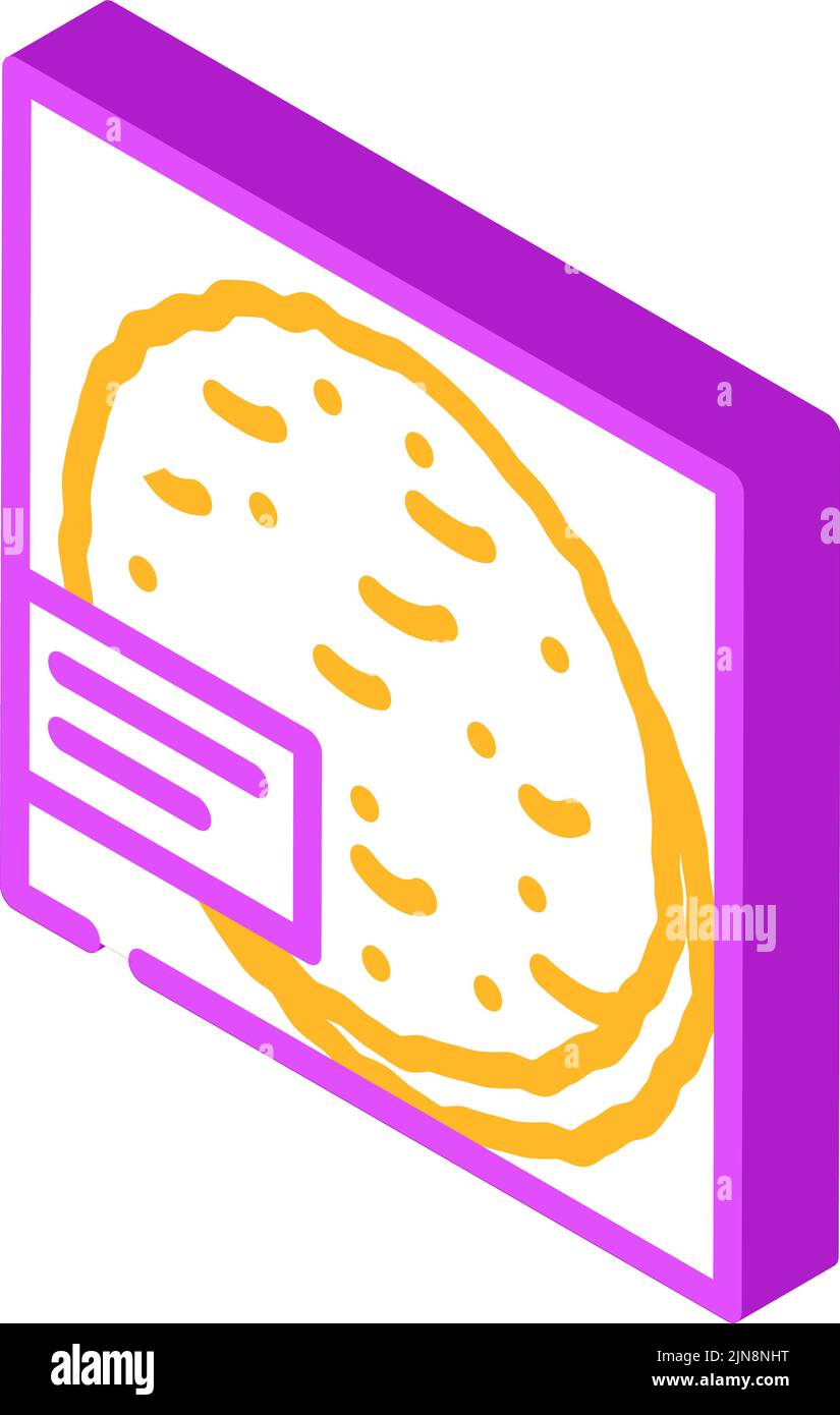 taco shells isometric icon vector illustration Stock Vector Image & Art ...