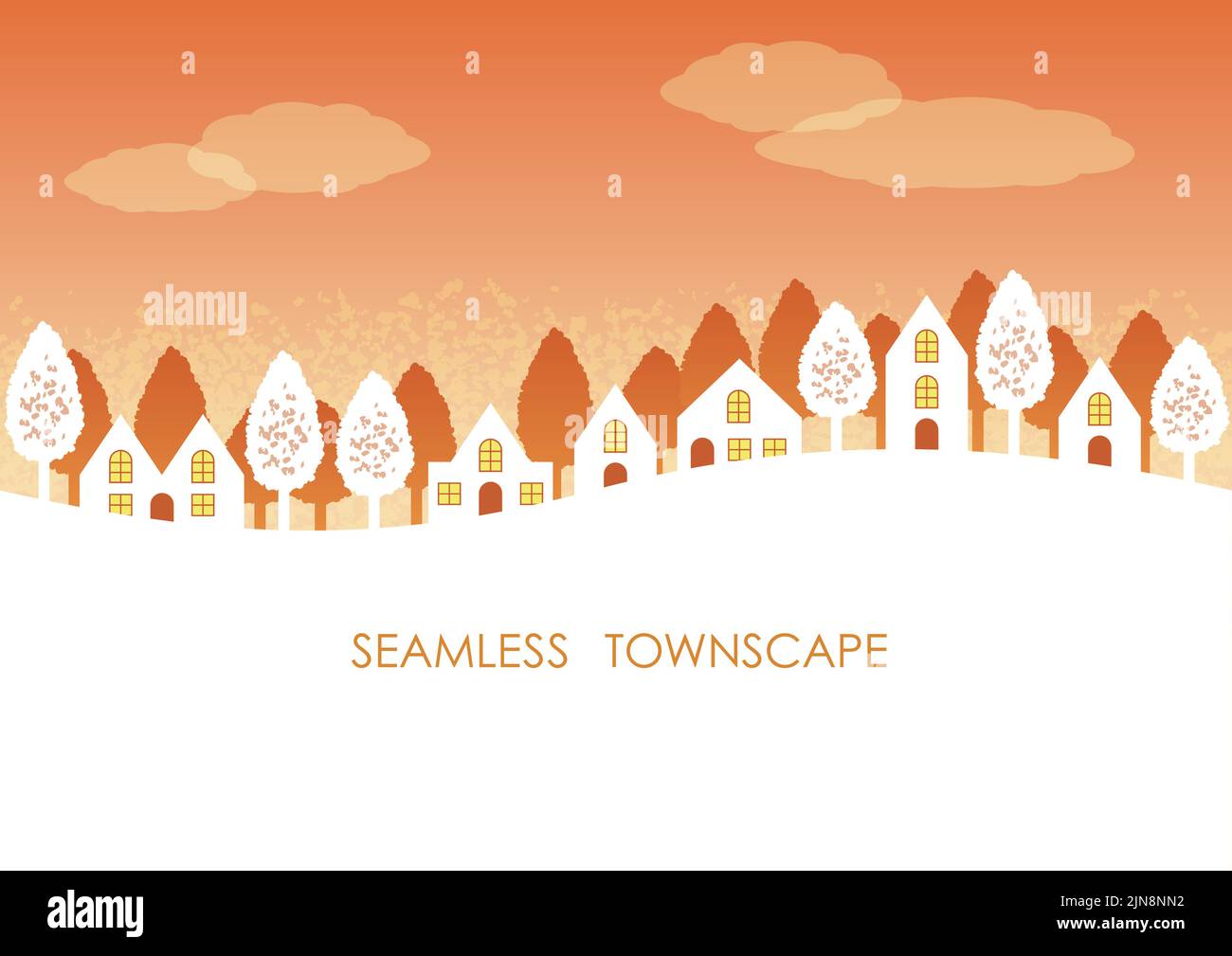 Townscape sunset architecture Stock Vector Images - Alamy