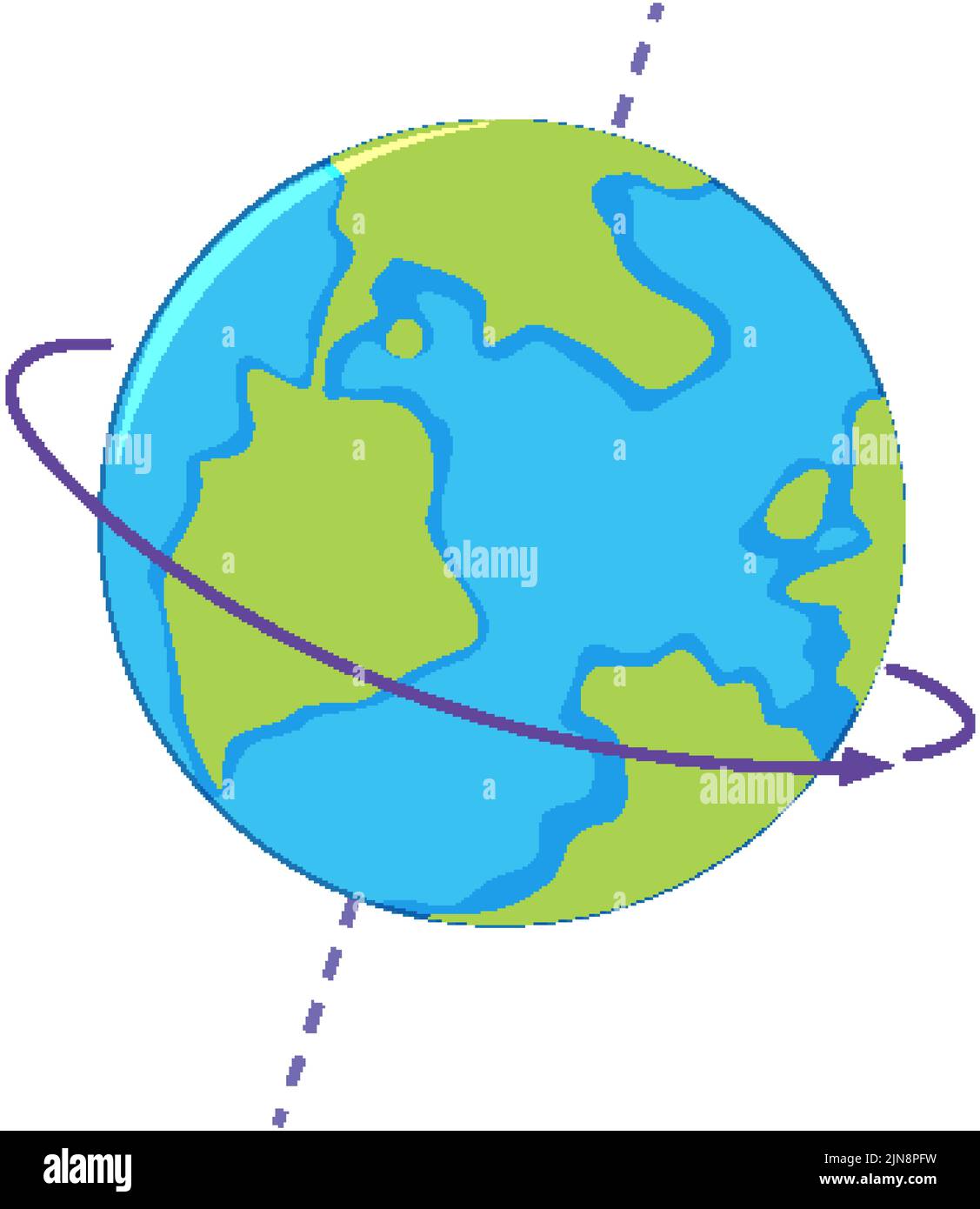 Spinning globe isolated vector illustration Stock Vector Image & Art ...