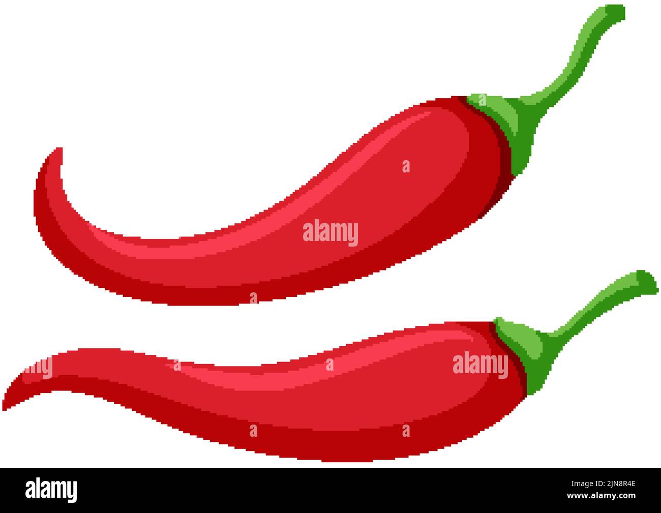 Red chili in cartoon style illustration Stock Vector Image & Art - Alamy
