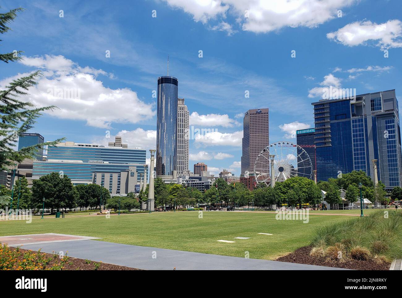 The renowned and famous Centennial Olympic Park in Atlanta, Georgia ...