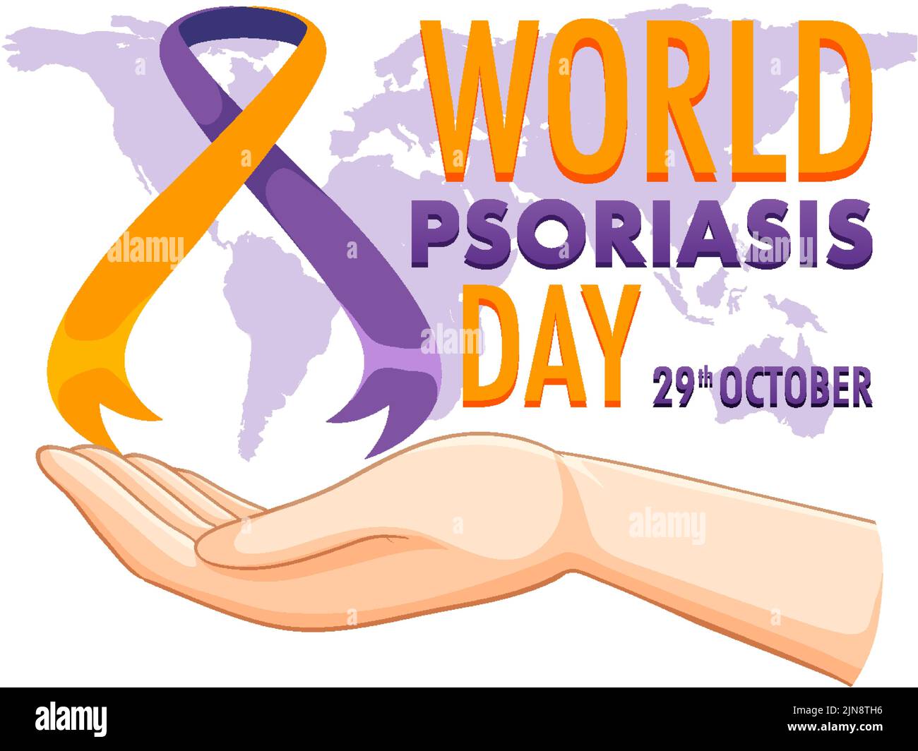 World Psoriasis Day Banner Design illustration Stock Vector Image & Art ...