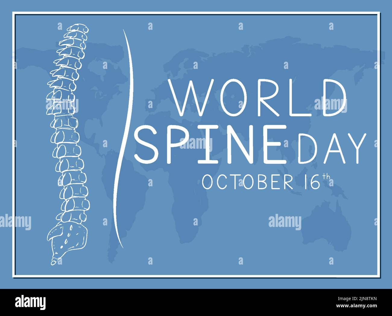 World Spine Day Banner Design illustration Stock Vector Image & Art - Alamy