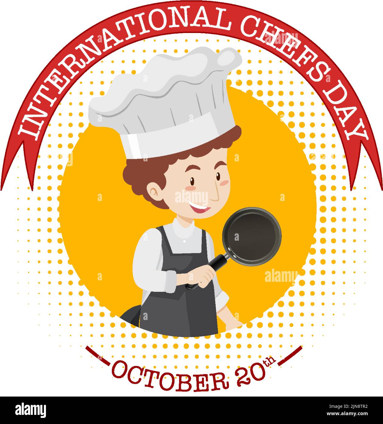 International Chef Day Poster Design illustration Stock Vector Image ...