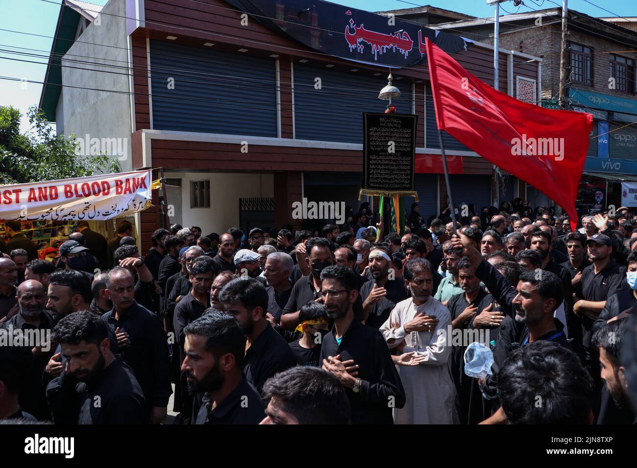 August 9, 2022, Srinagar, Jammu and Kashmir, India: Shiite Muslim ...