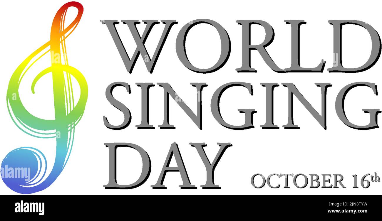 World Singing Day Poster Design illustration Stock Vector Image & Art ...
