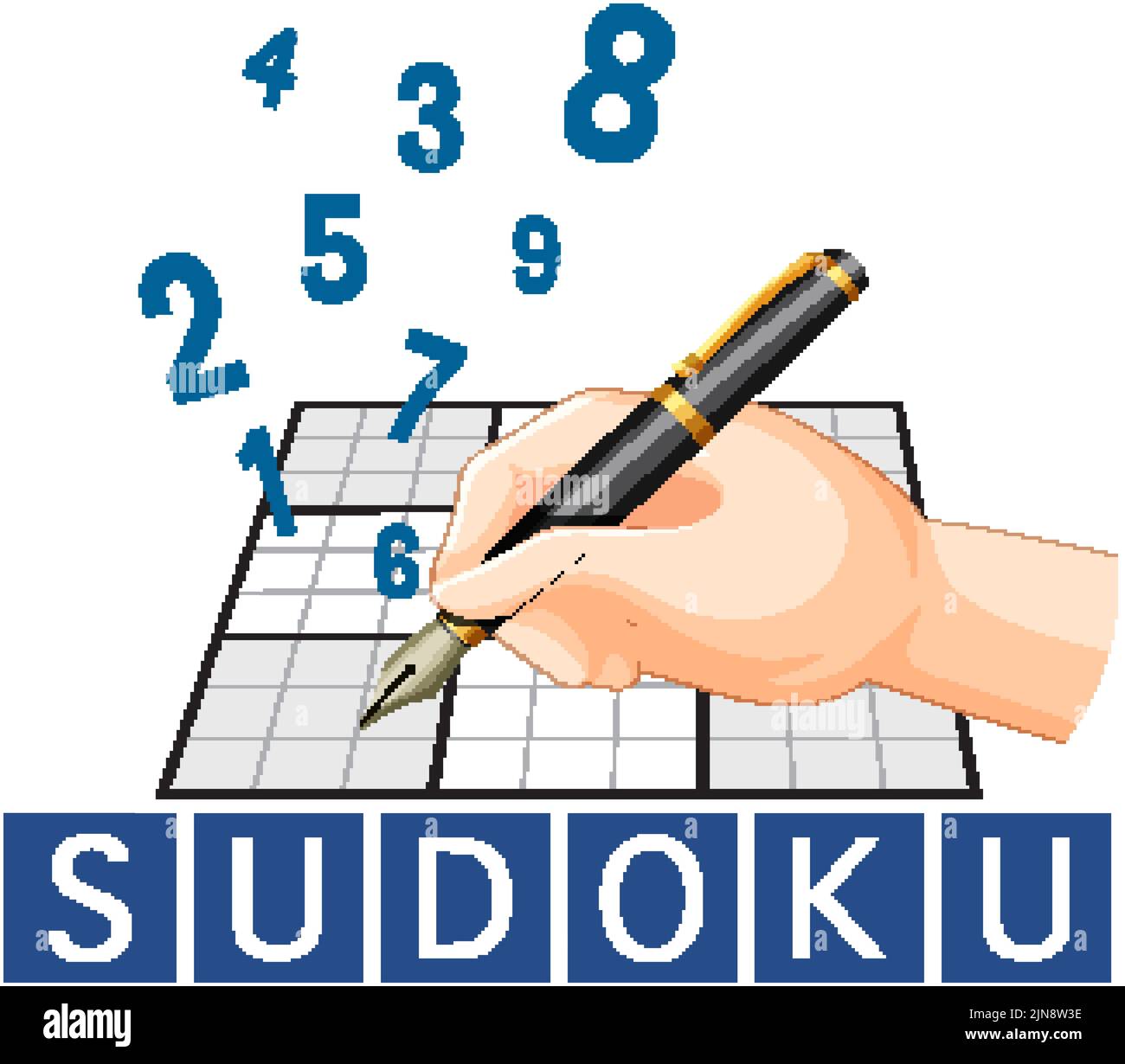 Sudoku icon vector vectors hi-res stock photography and images - Alamy