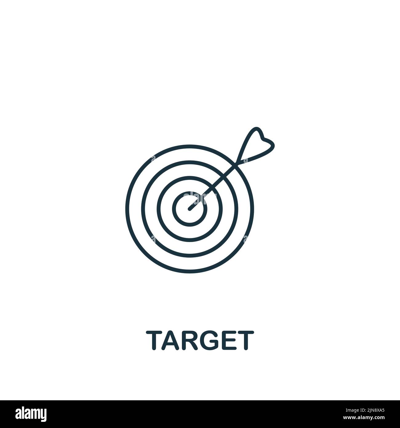 Target icon. Monochrome simple Digital Marketing icon for templates ...