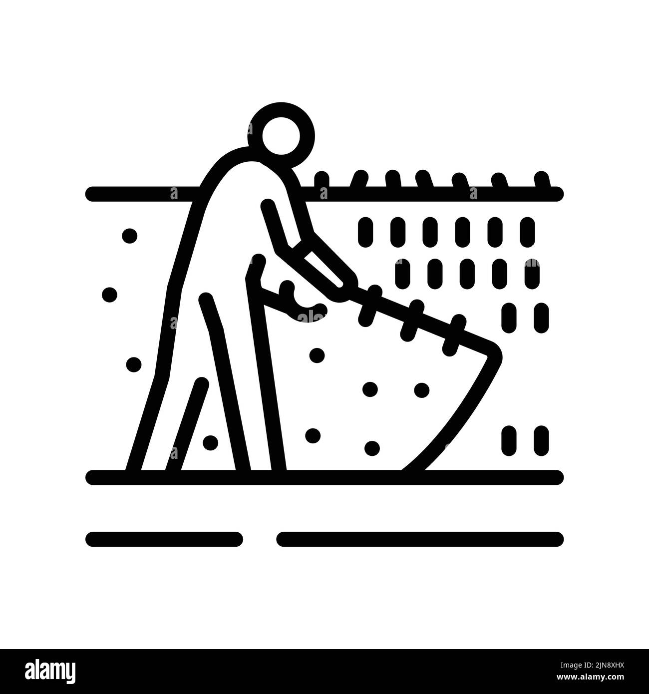 Perfect garden hedge Stock Vector Images - Alamy