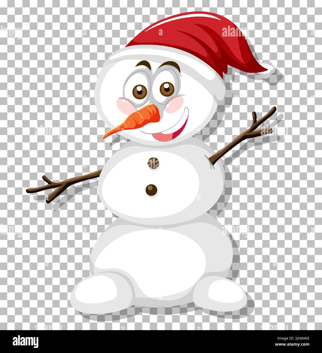 Snowman on grid background illustration Stock Vector Image & Art - Alamy