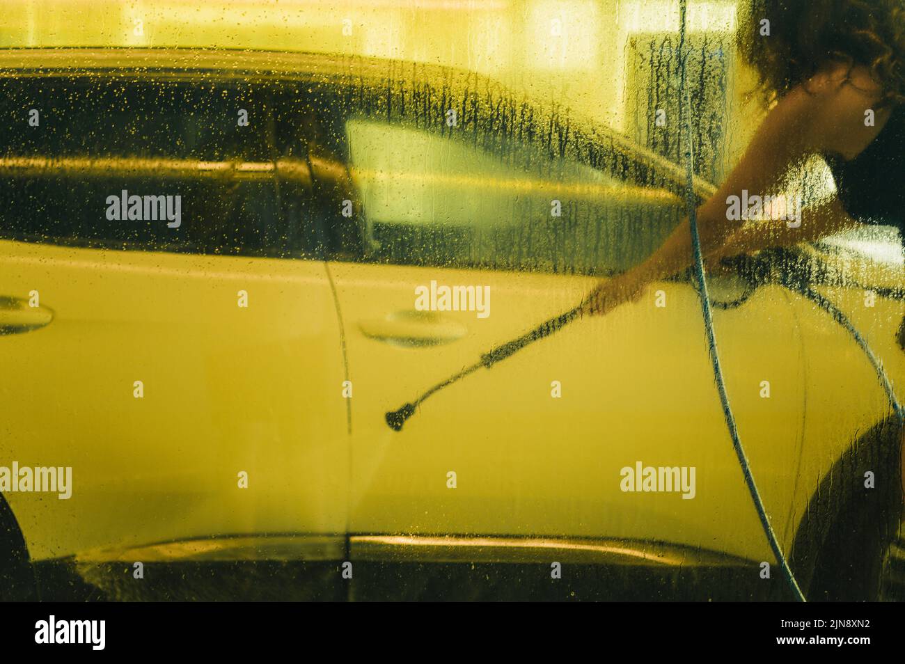 Car splash woman hi-res stock photography and images - Alamy