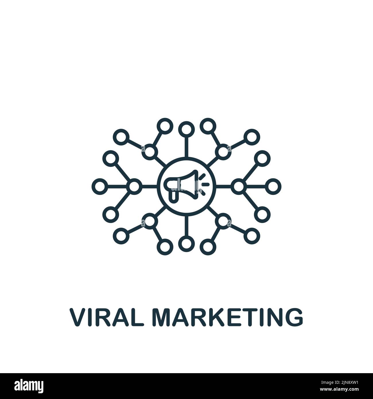 Viral Marketing icon. Monochrome simple Digital Marketing icon for ...