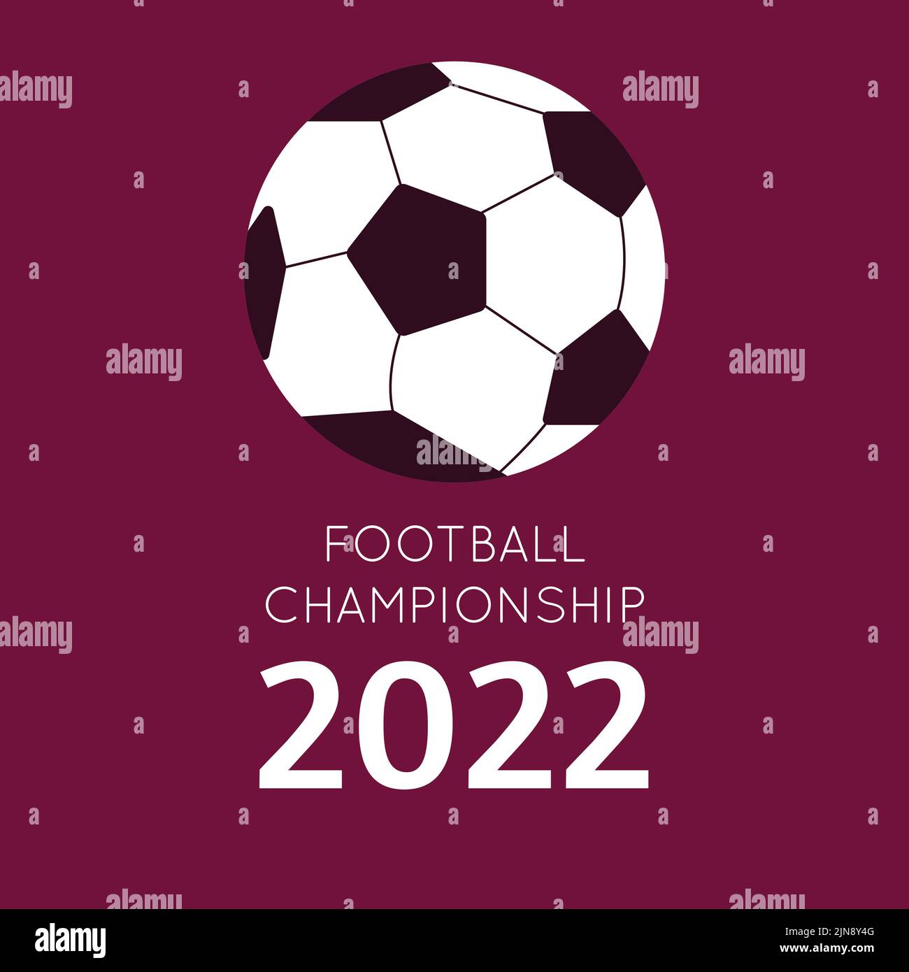 Qatar football cup 2022. World football championship. Flat vector ...