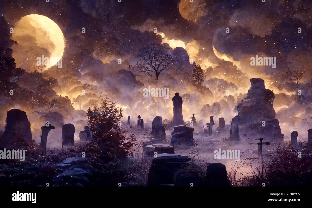 Creepy night sky hi-res stock photography and images - Alamy