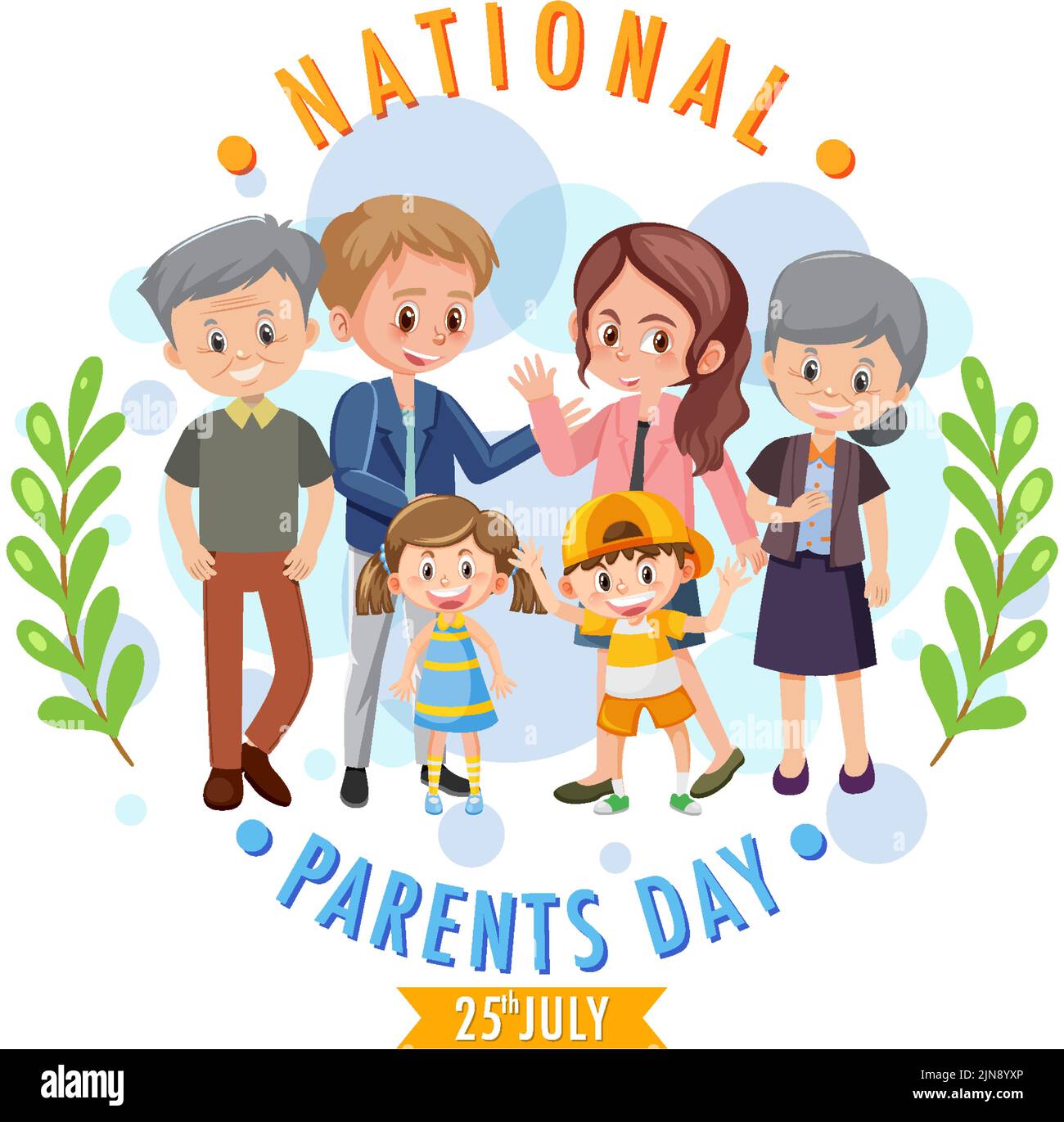 National Parents Day Poster Template illustration Stock Vector Image ...