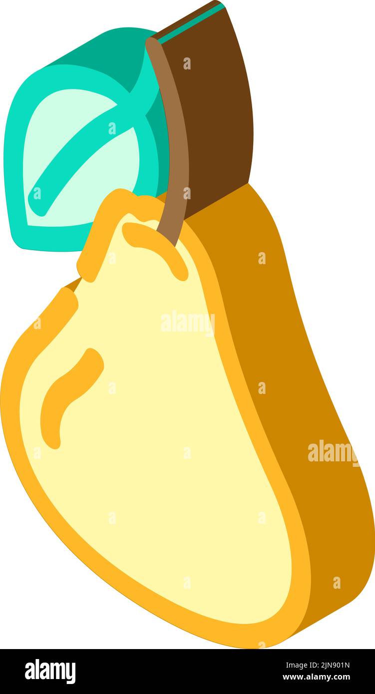 pear whole one isometric icon vector illustration Stock Vector Image ...