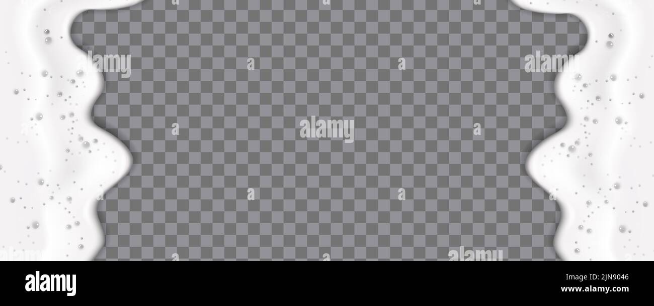 Shampoo bubbles texture.Bath foam isolated on transparent background ...