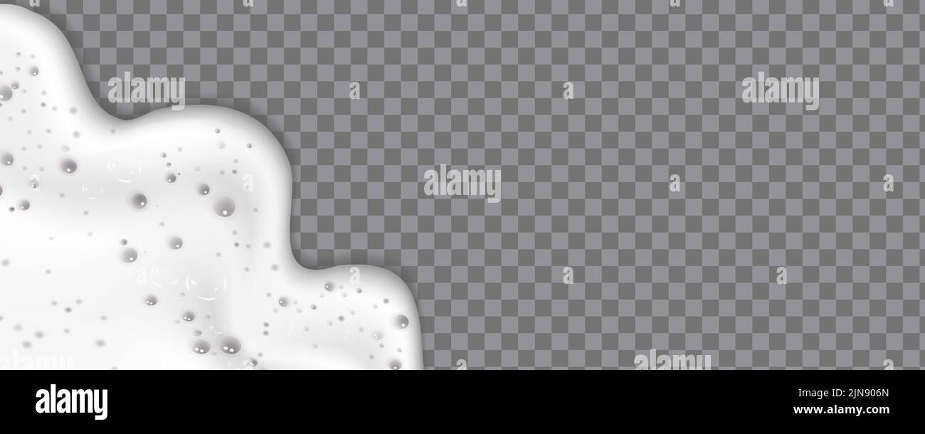 Shampoo bubbles texture.Bath foam isolated on transparent background ...