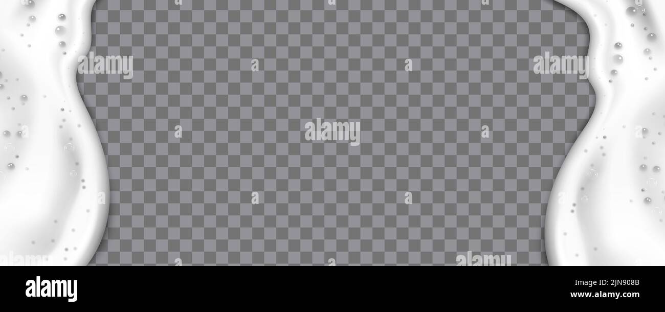 Shampoo bubbles texture.Bath foam isolated on transparent background ...