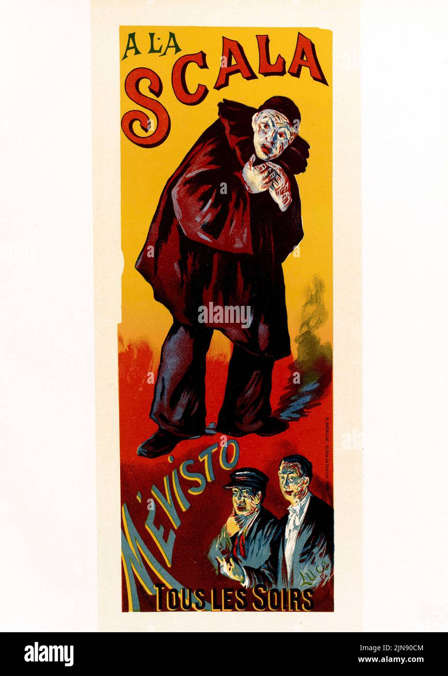 vintage poster advertising Mevisto at La Scala Opera House by ...