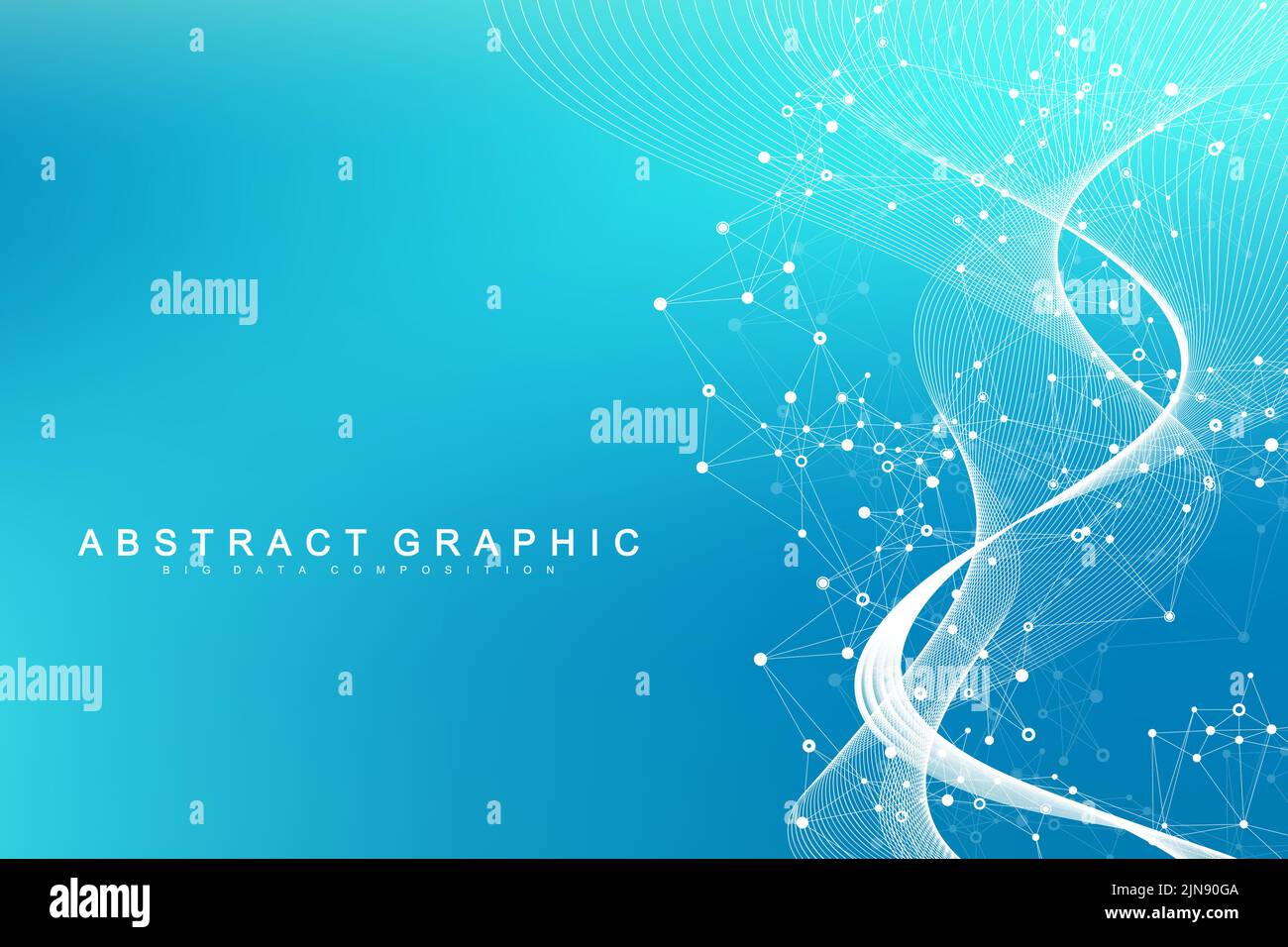 Geometric Abstract Background With Connected Lines And Dots