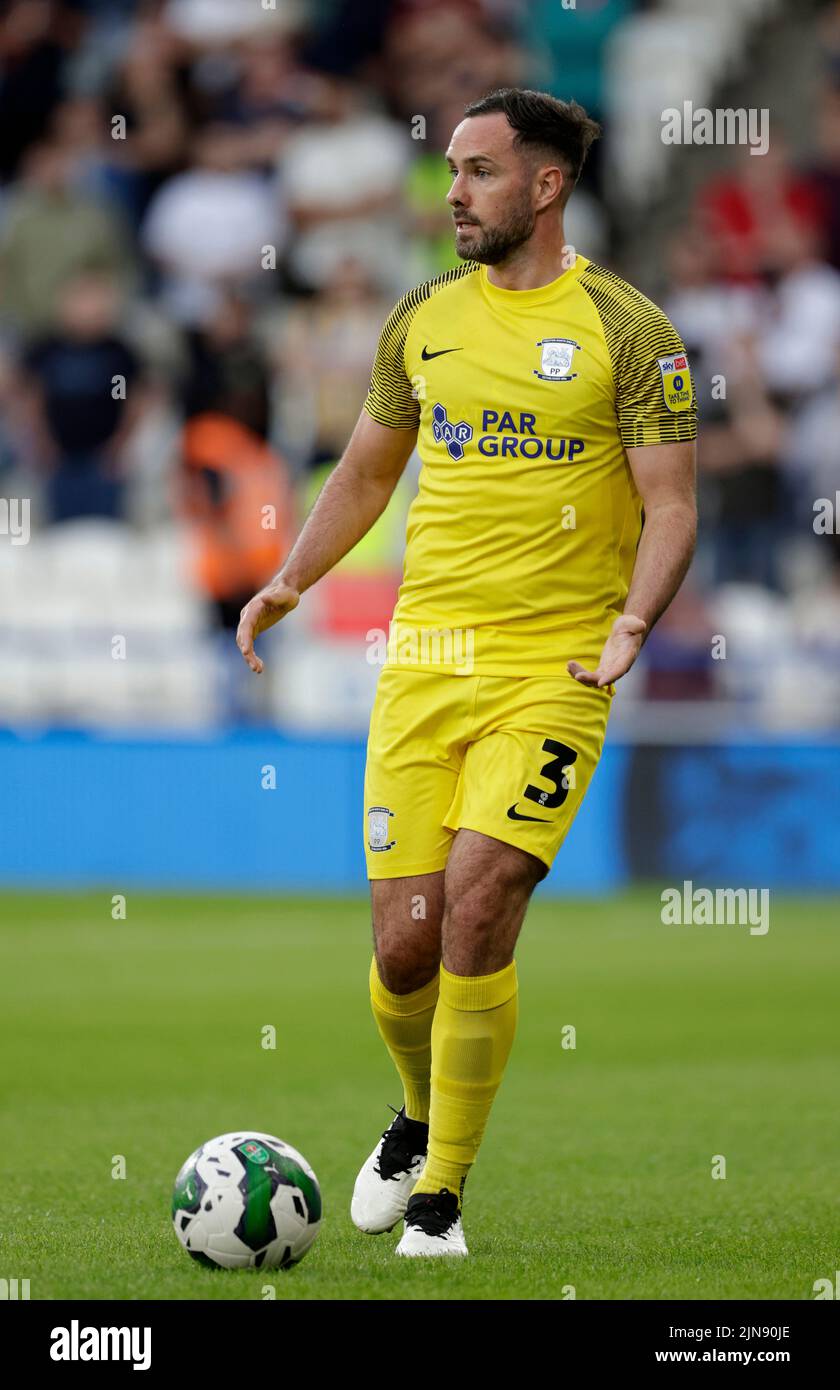 Preston North End's Greg Cunningham during the Carabao Cup, first round ...