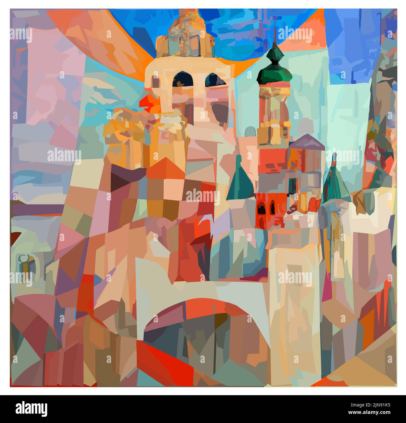 Original composition ion the theme of Russia- vector illustration ...