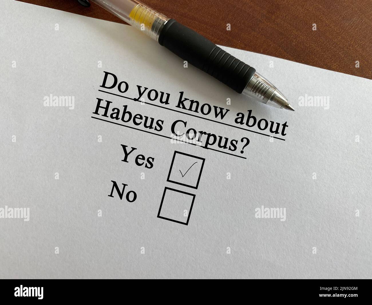 One person is answering question about politics. He knows about habeus ...