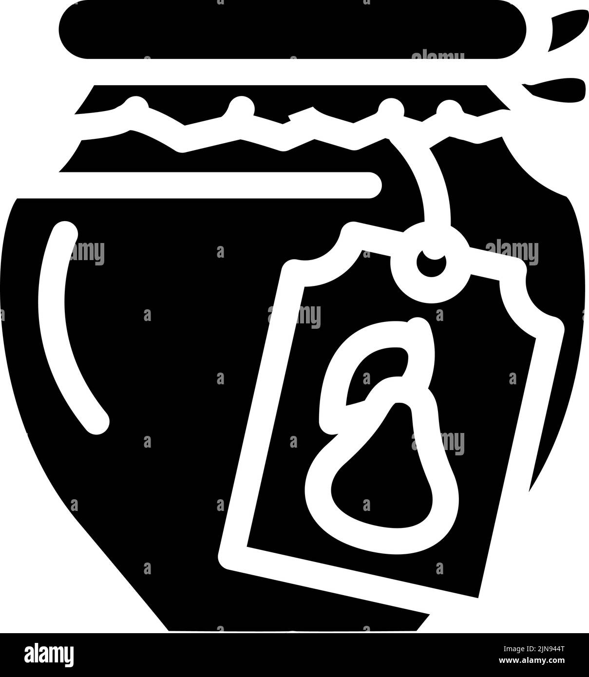 pear jam glyph icon vector illustration Stock Vector Image & Art - Alamy