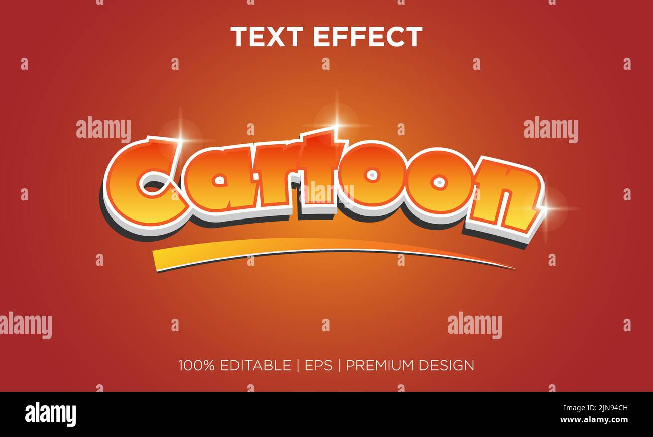 The red and orange cartoon logo design with copy space Stock Vector ...