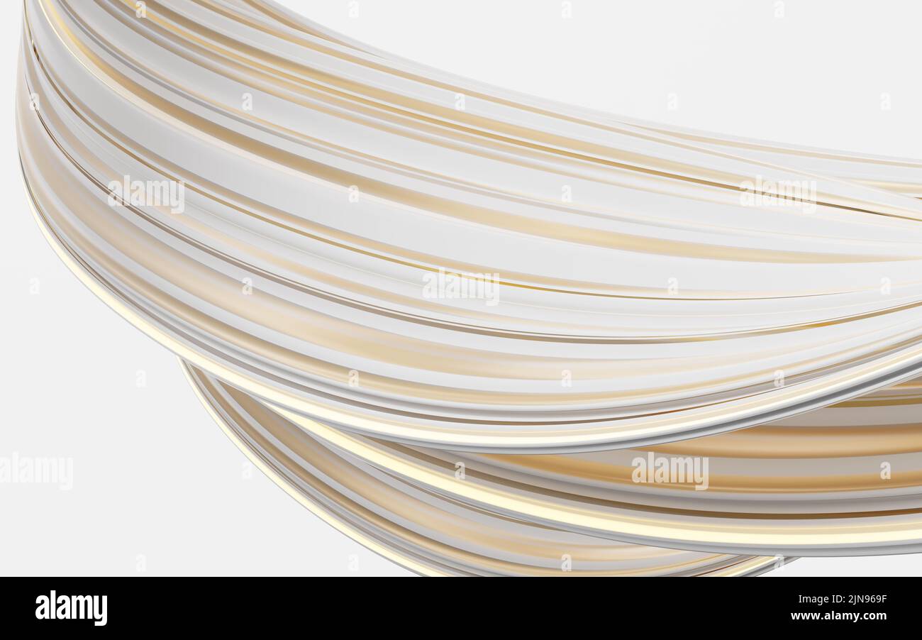 Abstract flowing curve lines, 3d rendering. Computer digital drawing Stock Photo - Alamy