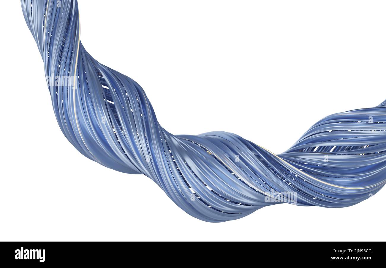Abstract flowing curve lines, 3d rendering. Computer digital drawing Stock Photo - Alamy