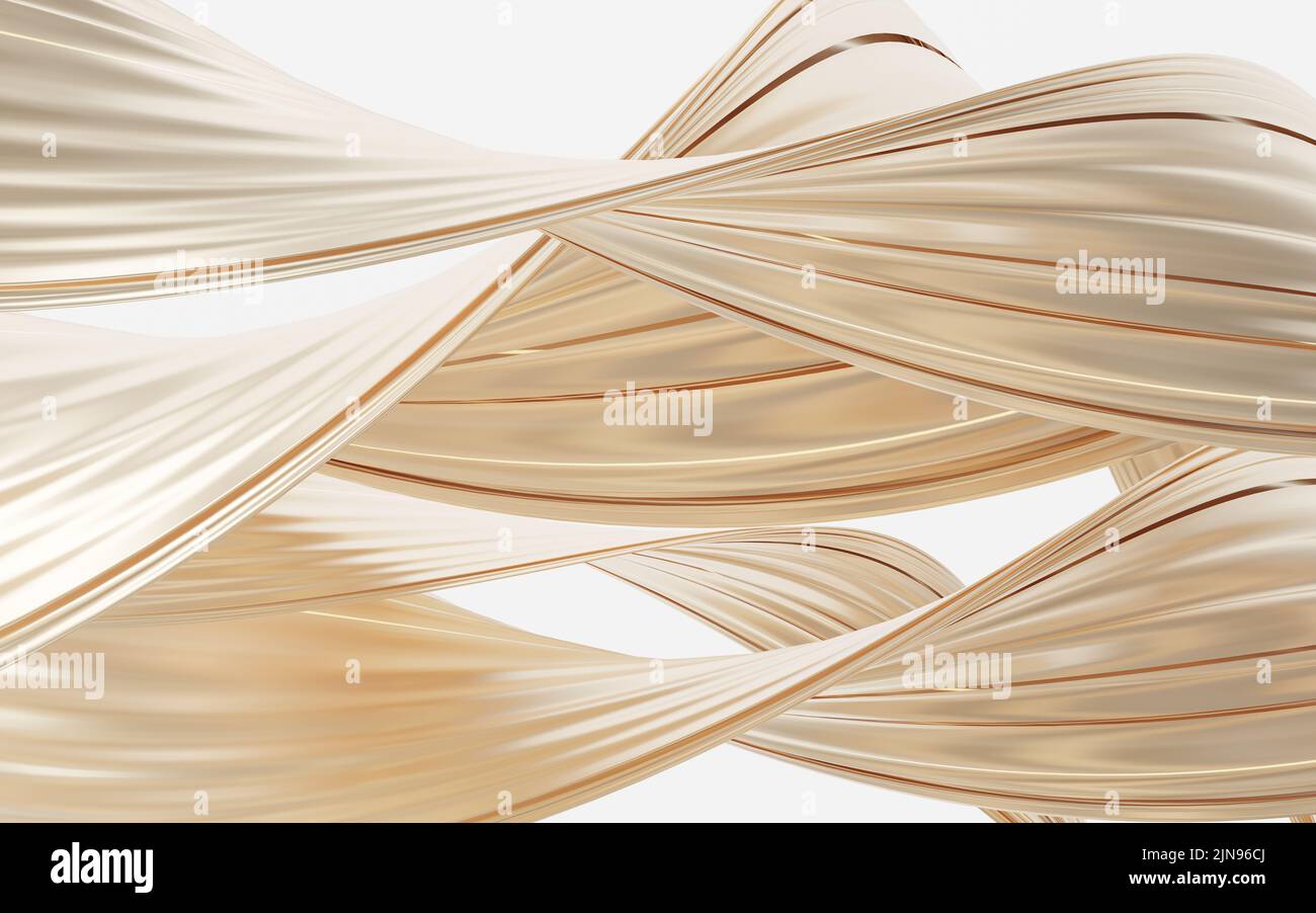 Abstract flowing curve lines, 3d rendering. Computer digital drawing Stock Photo - Alamy