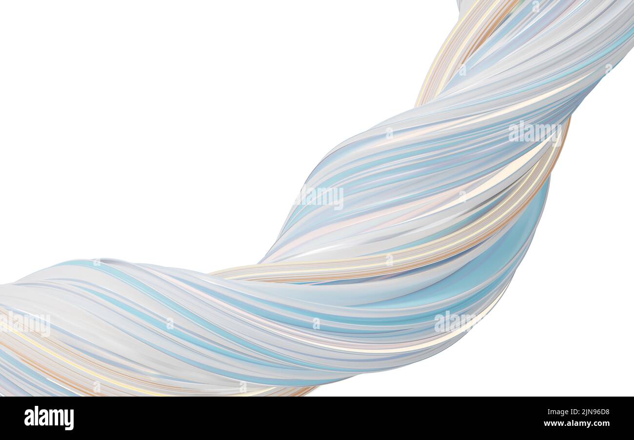 Abstract flowing curve lines, 3d rendering. Computer digital drawing Stock Photo - Alamy