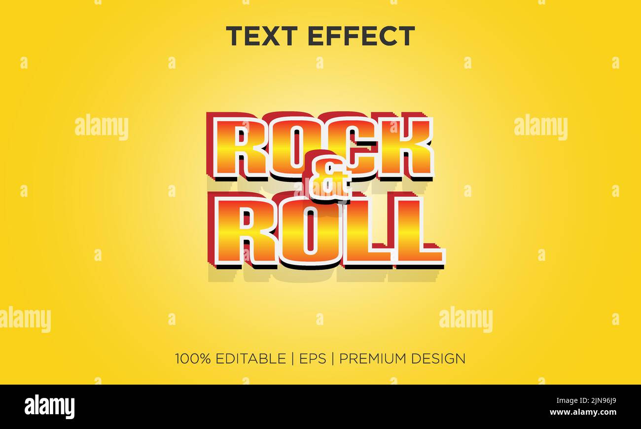 The yellow rock and roll logo great match for cafe, pub, or music store ...