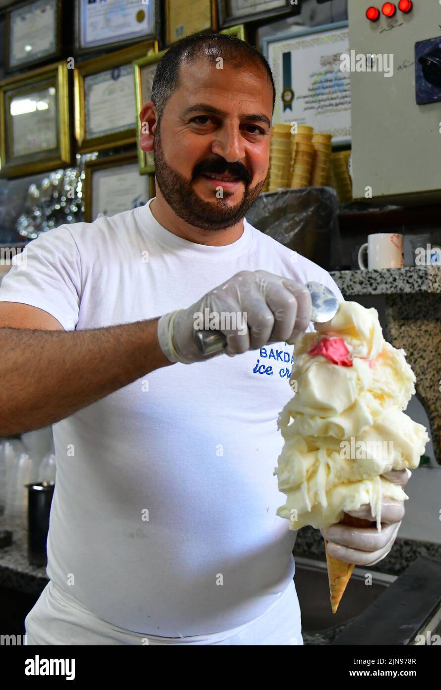 Damascus syria syrian ice cream hi-res stock photography and images - Alamy