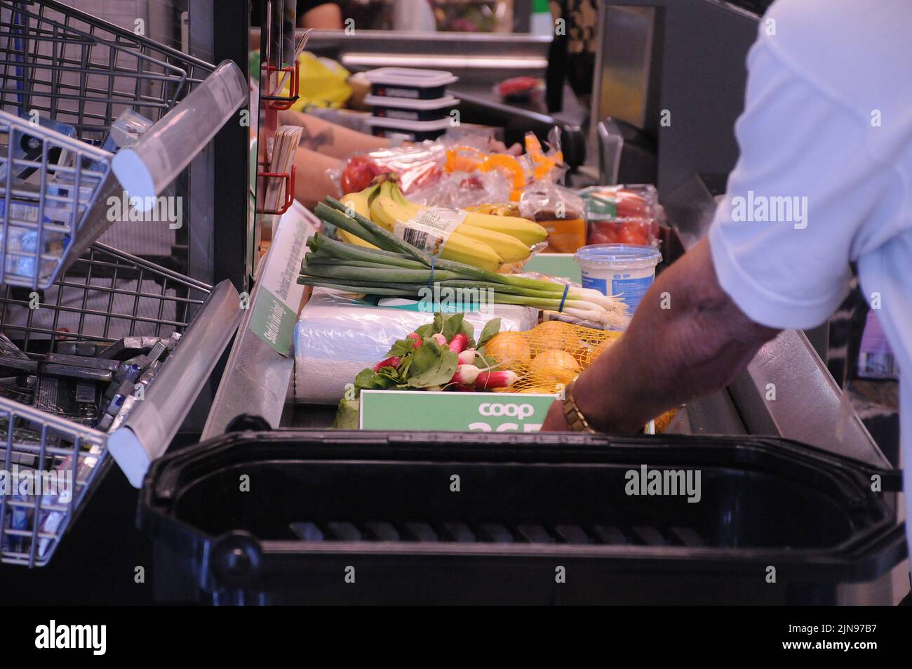 Copenhagen /Denmark/10 August 2022/Inflation in Denmark and High food ...