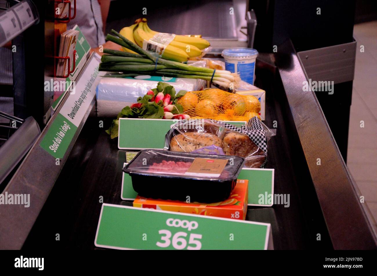 Copenhagen /Denmark/10 August 2022/Inflation in Denmark and High food ...