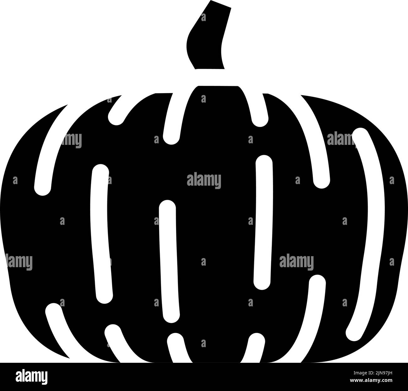 halloween pumpkin glyph icon vector illustration Stock Vector Image ...