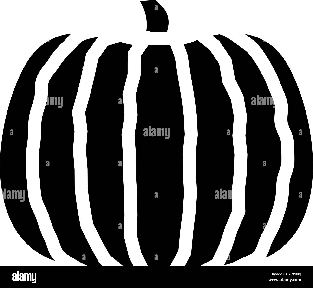 pumpkin plant glyph icon vector illustration Stock Vector Image & Art ...