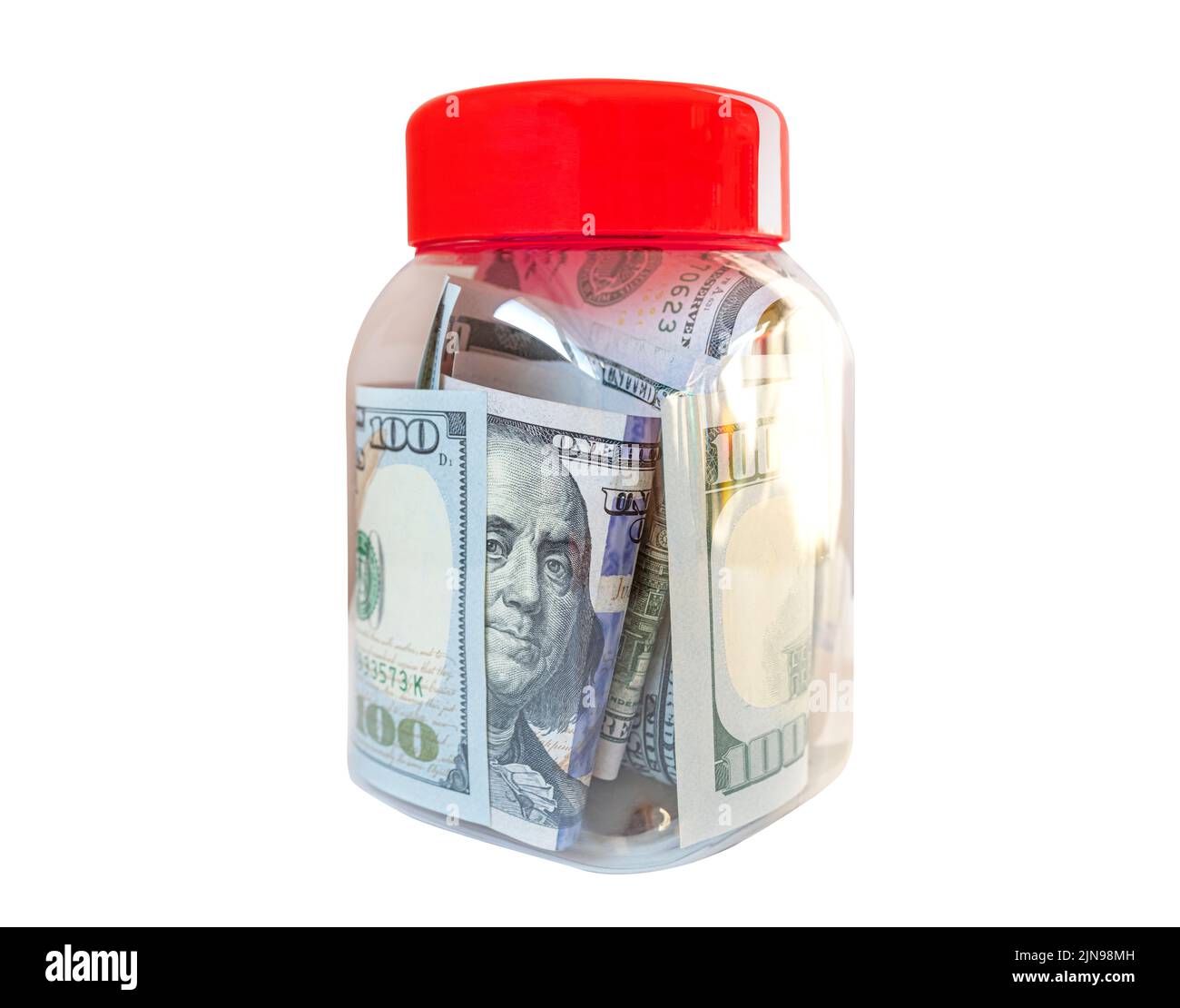 Glass jar savings on Cut Out Stock Images & Pictures - Alamy