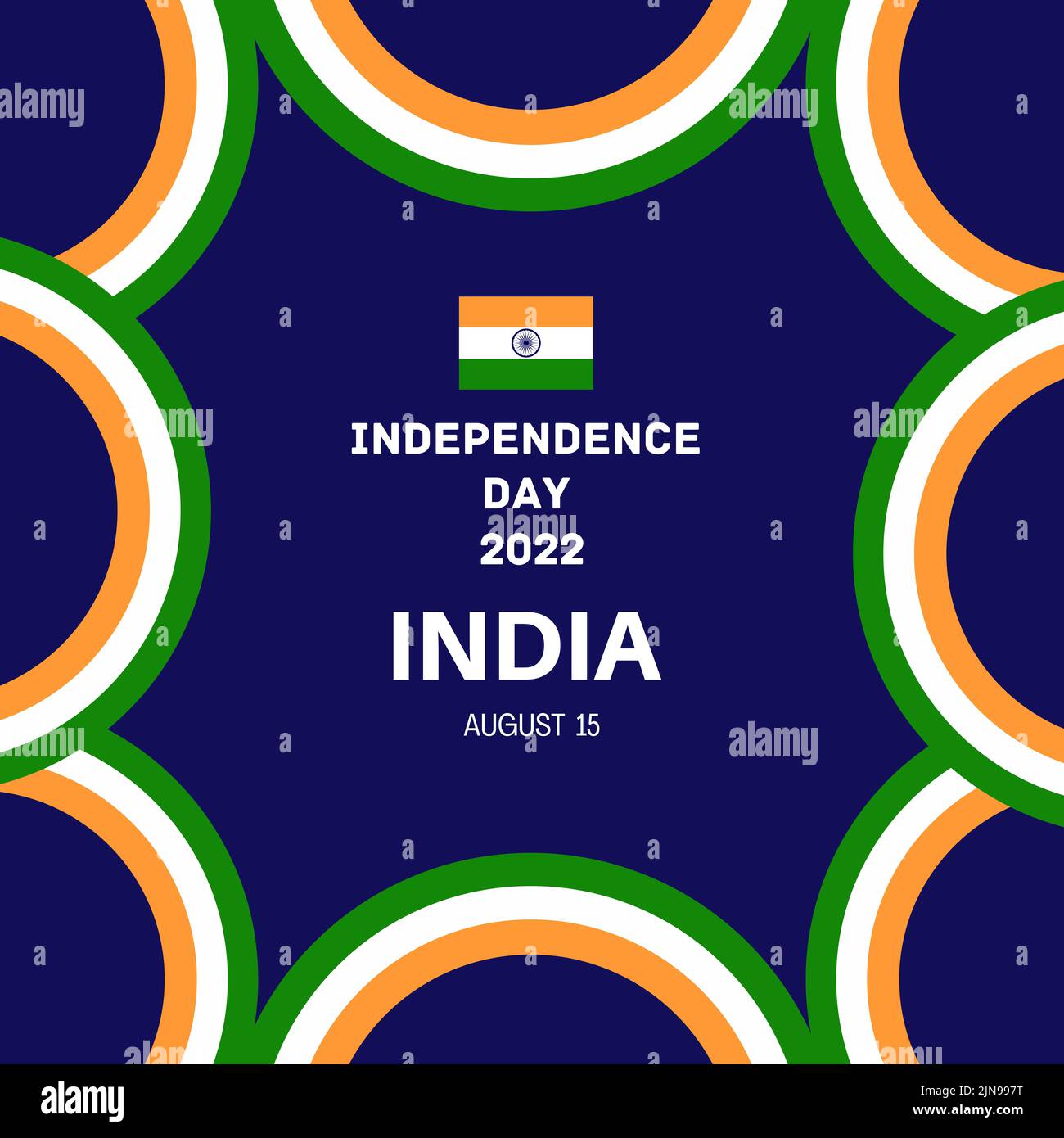 An illustration of a badge with the India flag for the independence day ...
