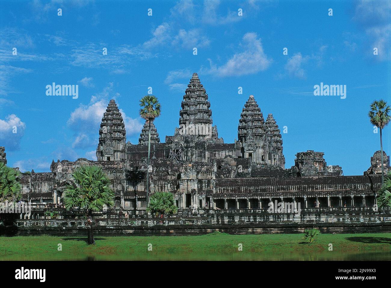 Angkor Wat deserted, Angkor Archaeological Park, Cambodia. (October ...