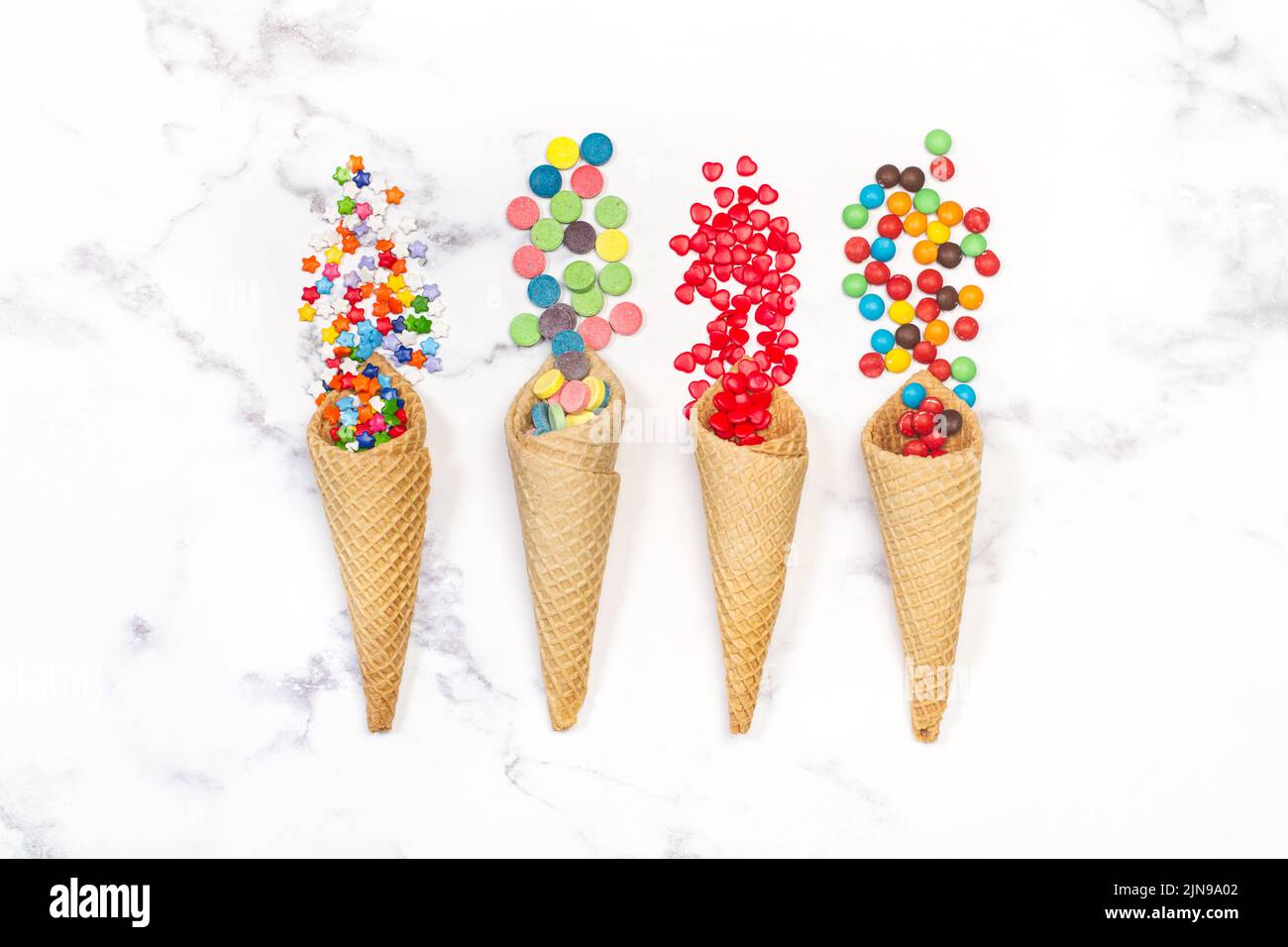 Colored candies on counter hi-res stock photography and images - Alamy