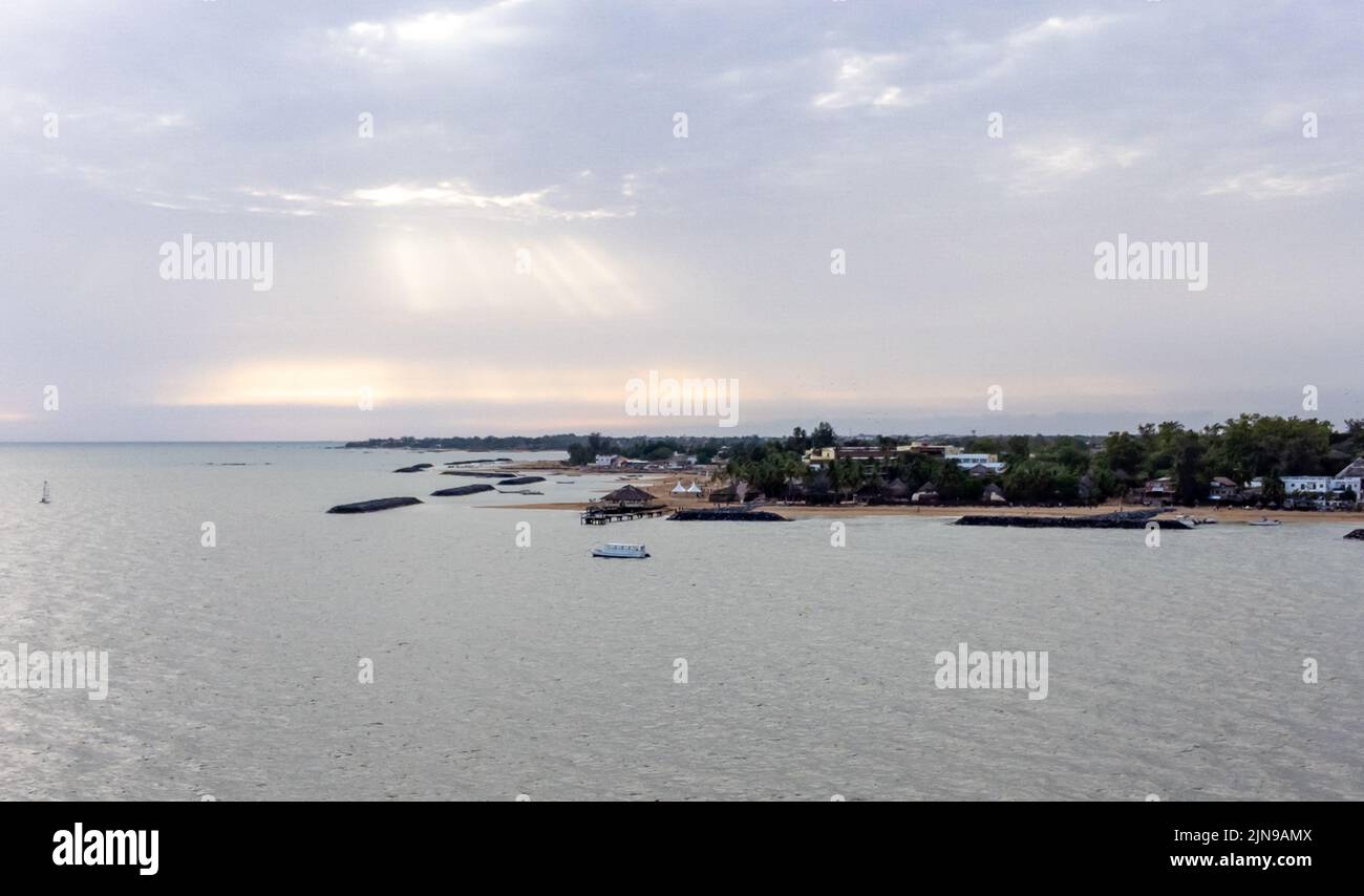 Aerial picture of the beach in Saly, Senegal Stock Photo - Alamy