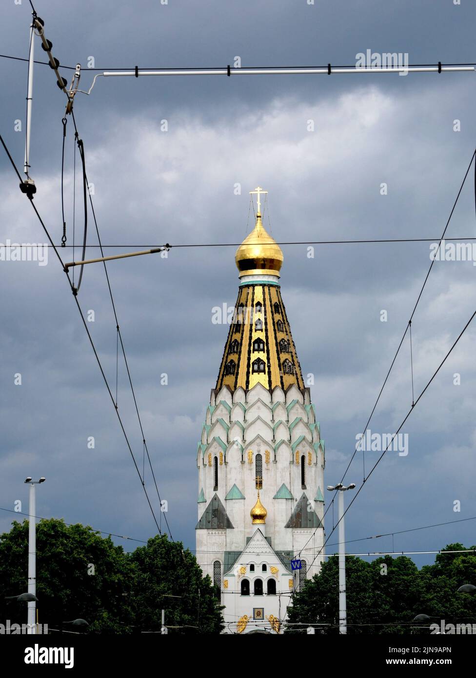 Leipzig, Saxony, Germany, 5-21-2022, Russian orthodox Memorial Church ...