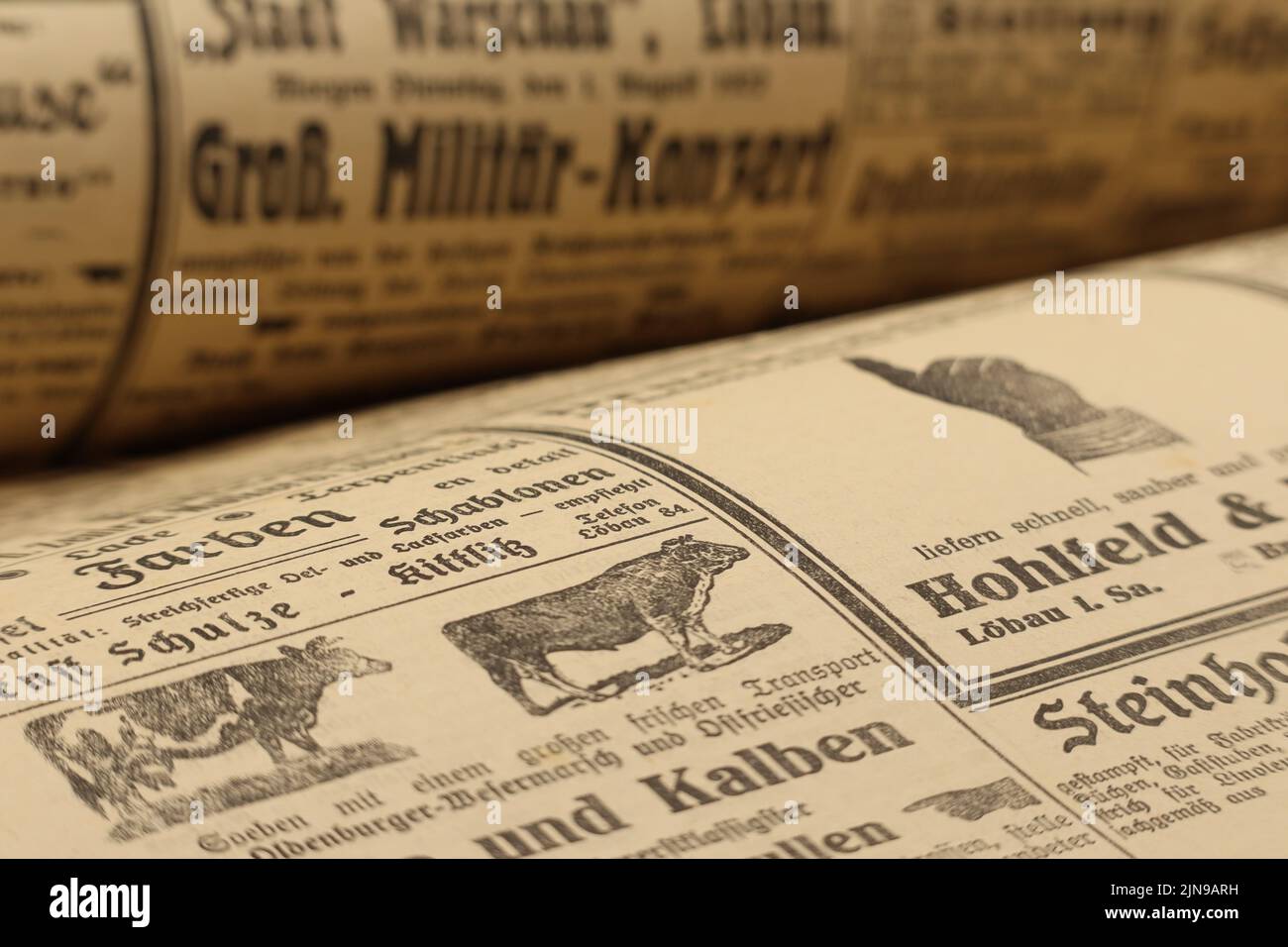 a old german retro war press newspaper with headlines macro shot Stock ... a old german retro war press newspaper with headlines macro shot Stock ...