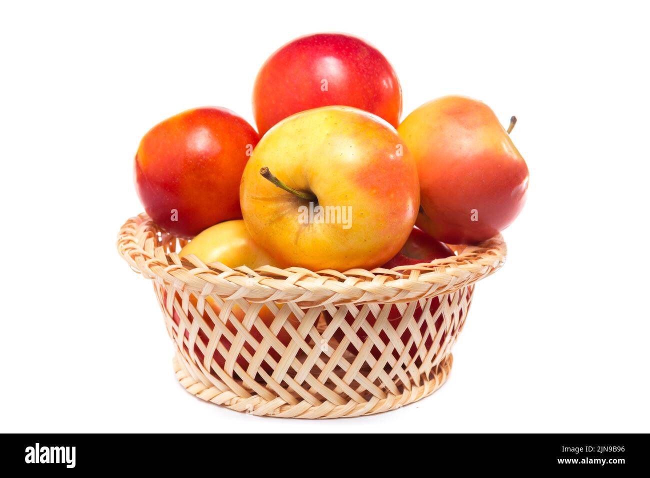 Red apples isolated on white Stock Photo - Alamy