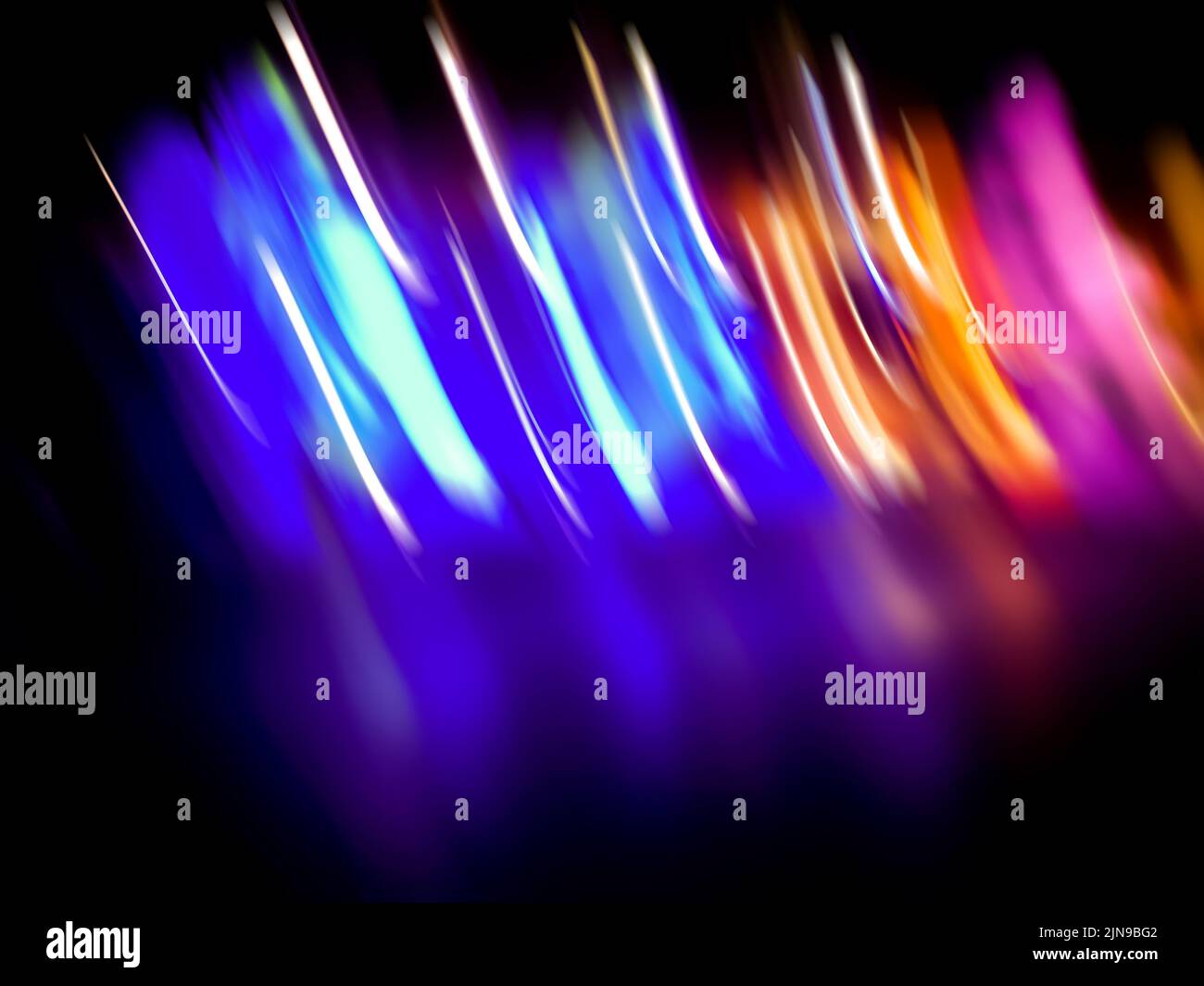 Blurry light painting abstract art texture on a black background Stock ...