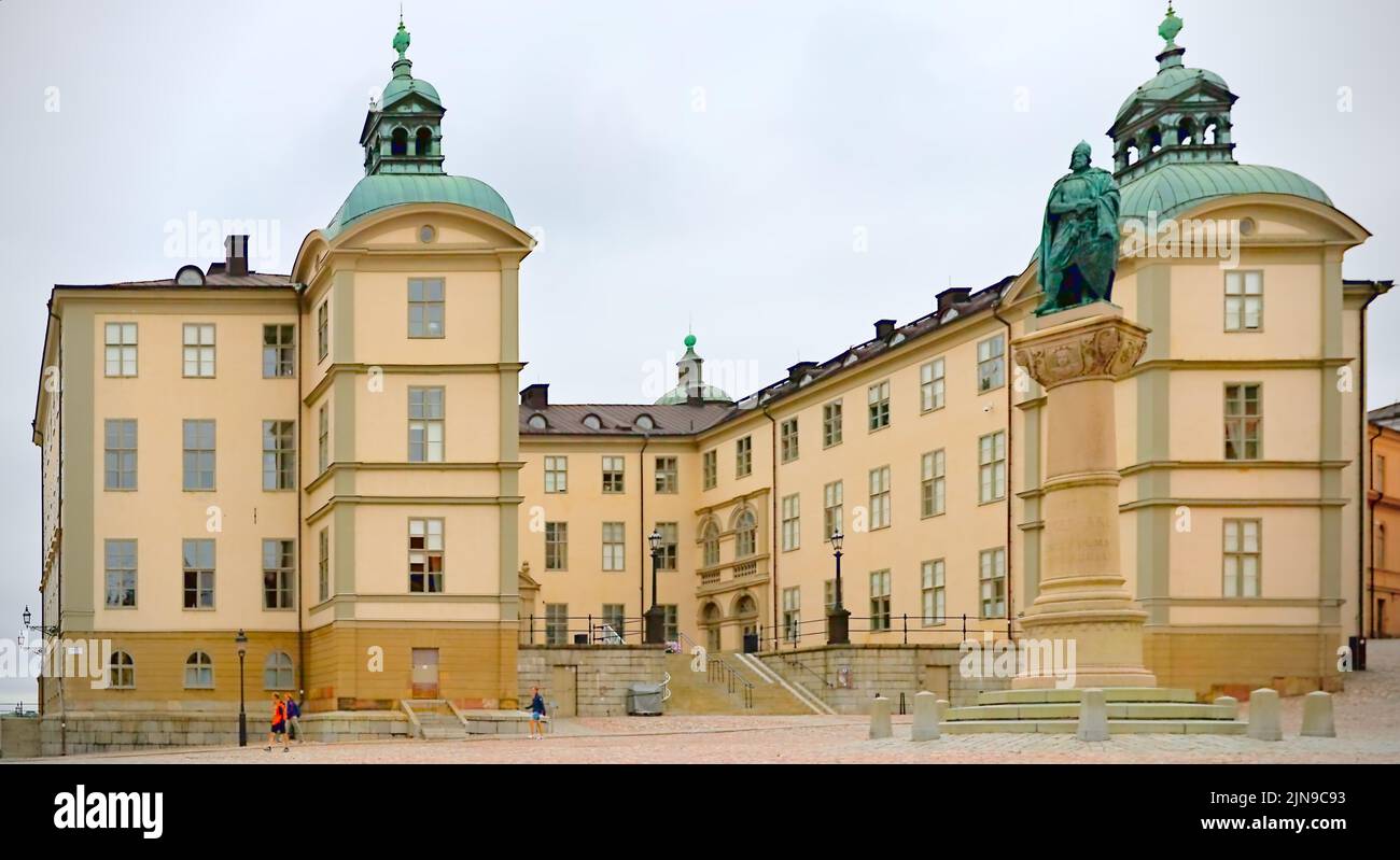 The Wrangel Palace Wrangelska Palatset during day in summer, Stockholm ...